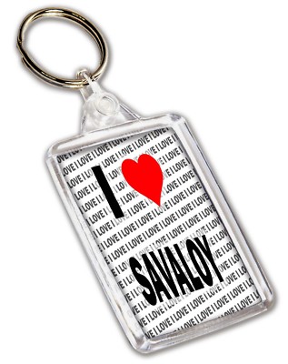 I Love Savaloy Keyring Gift - Birthday - Christmas - Stocking Filler ...