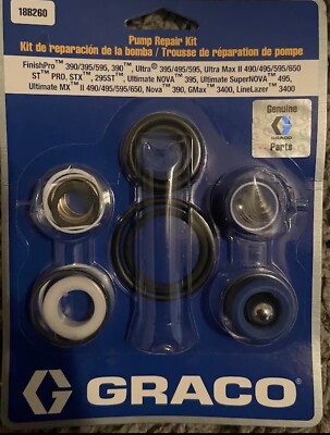 Graco Pump Repair Kit Packing Kit 18B260 Replaces 244194 Not ...