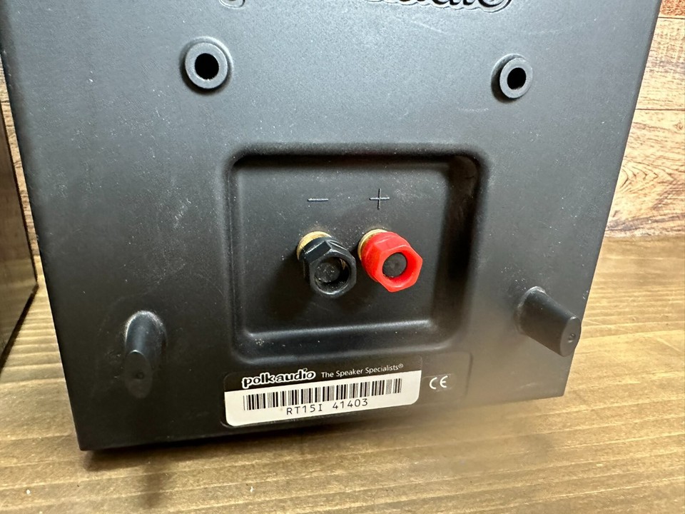 Polk Audio RT15 Bookshelf Speakers Black HIFI Pair | eBay