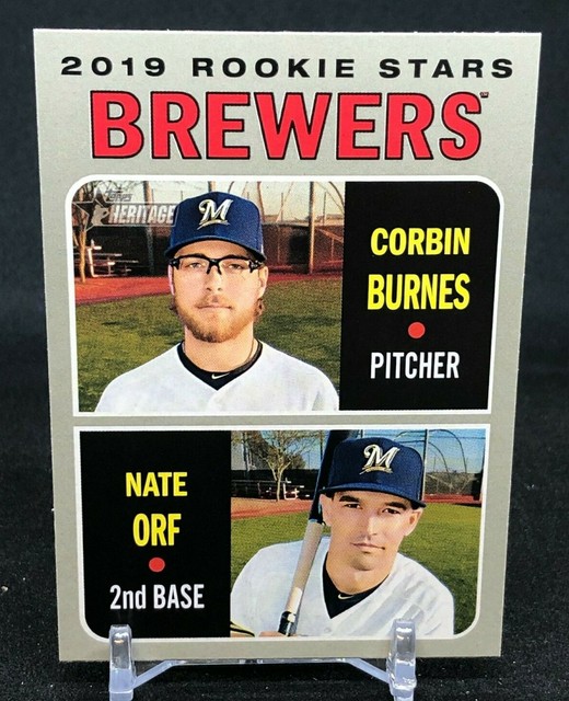 2019 Topps Heritage - Rookie Stars #88 Nate Orf, Corbin Burnes (RC) for ...