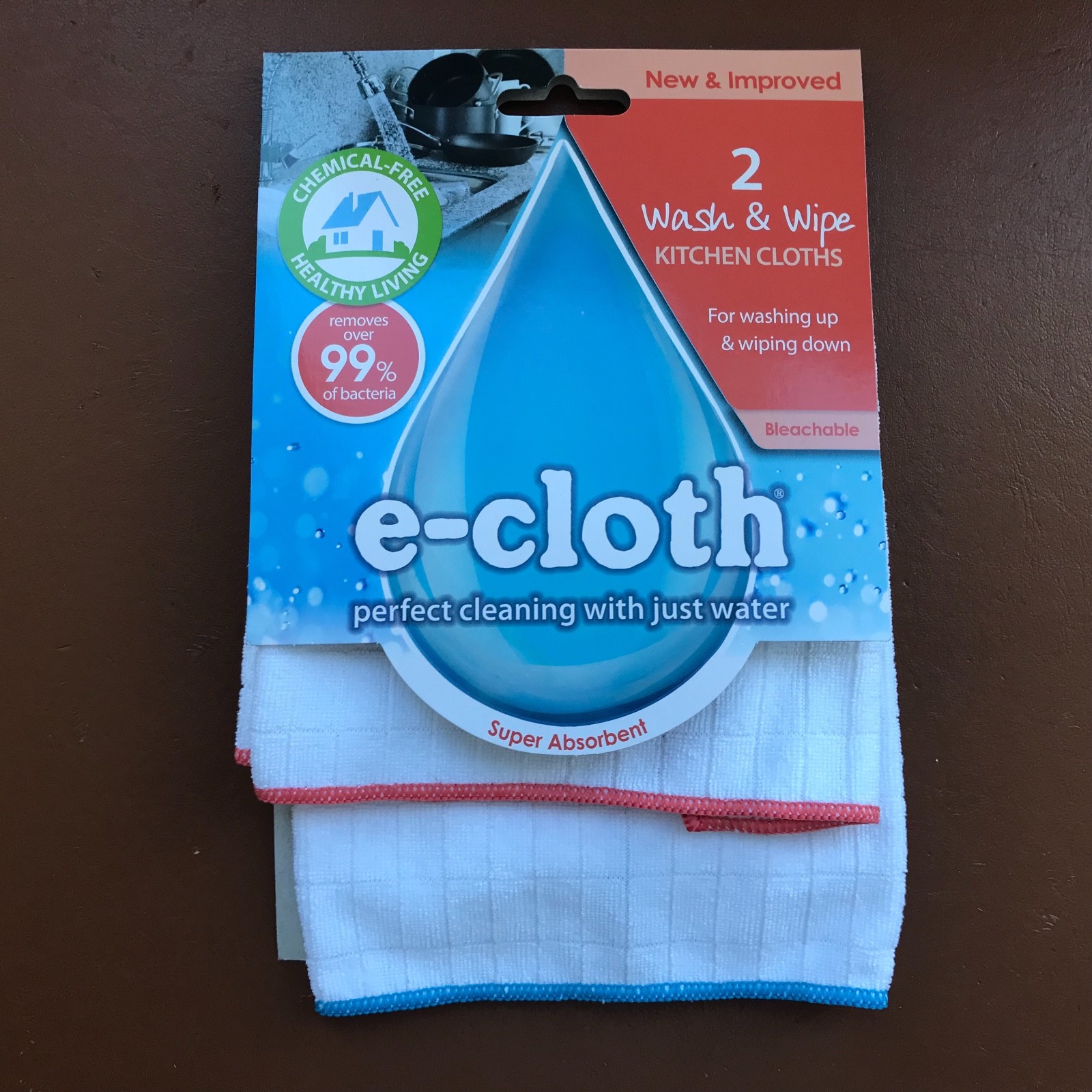 2x E-Cloth Wash & Wipe Kitchen Cloth For Washing Up & Wiping Down | eBay UK
