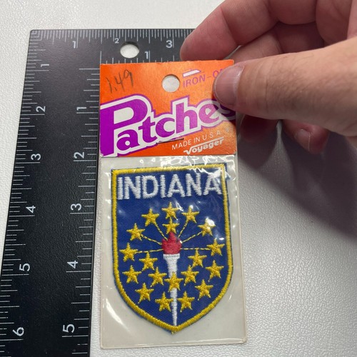 VINTAGE circa 1970s or 80s Voyager Brand INDIANA Patch 30K9 | eBay