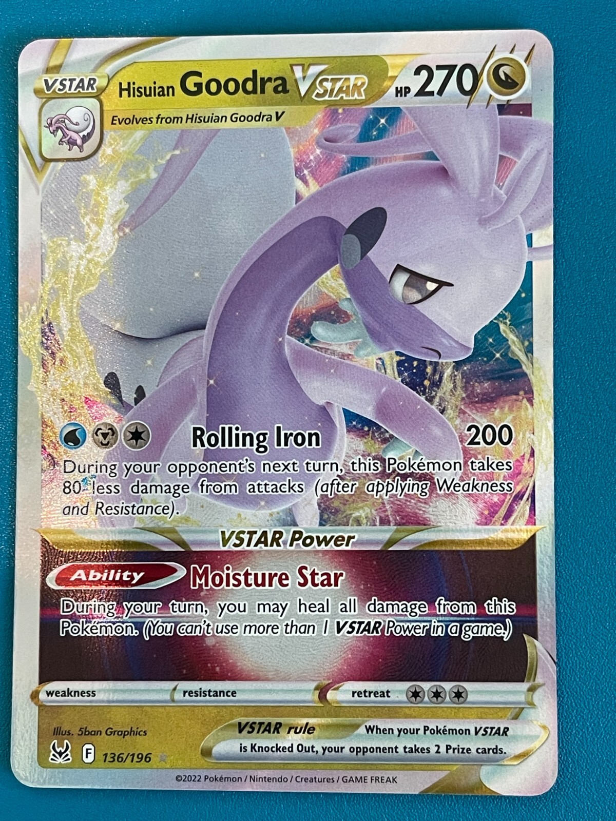 Pokemon Hisuian Goodra VSTAR 136/196 | eBay