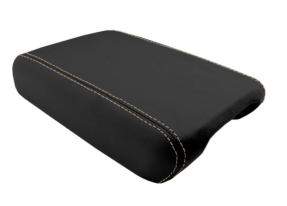 Fits 2007-2016 GMC Acadia Enclave PVC Leather Console Cover Black Beige ...
