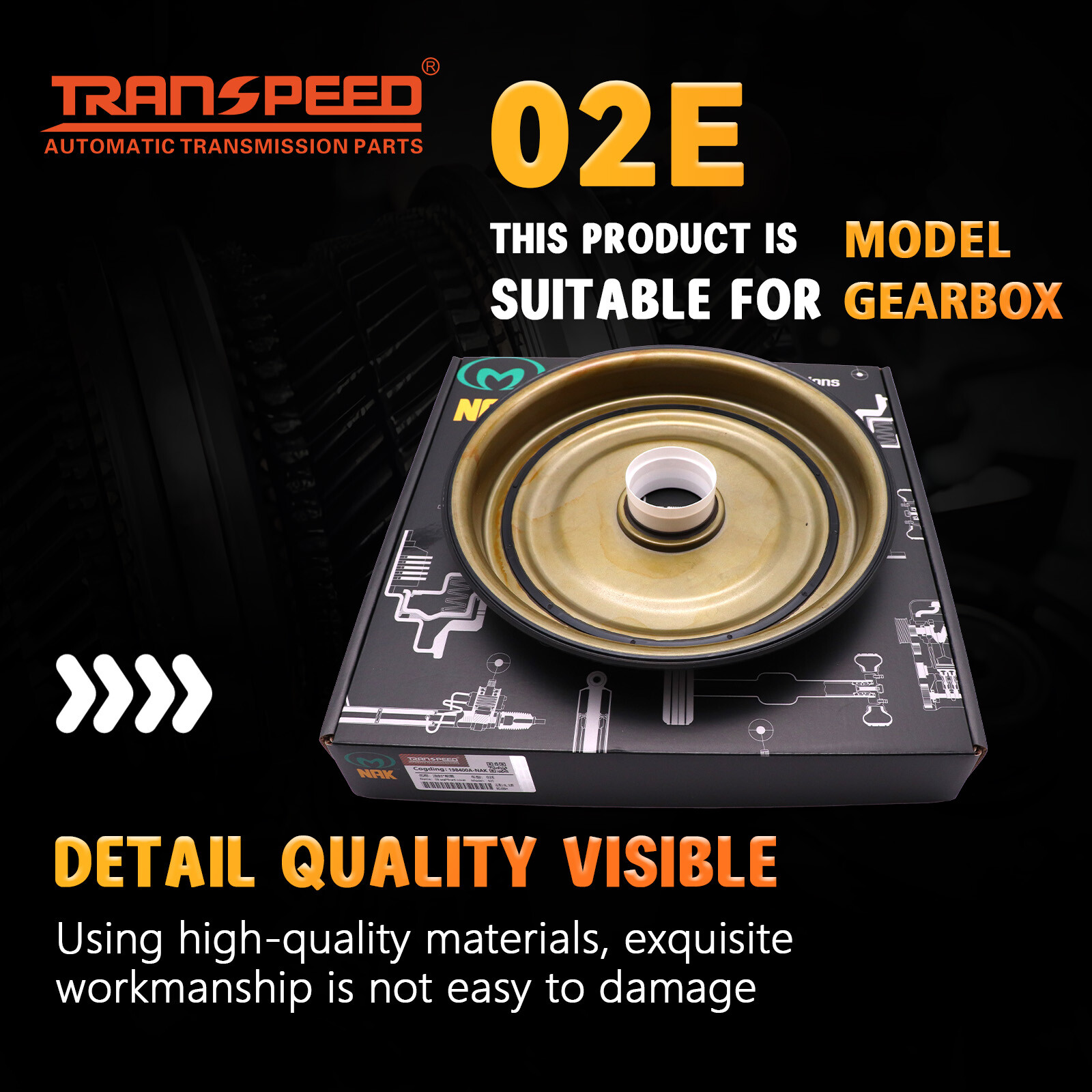 TRANSPEED 02E DQ250 Transmission NAK Oil Seal Kit For Audi VW 1 Piece ...