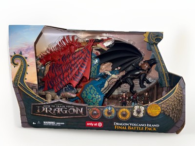 Dreamworks How to Train Your Dragon VOLCANO ISLAND FINAL BATTLE PACK ...