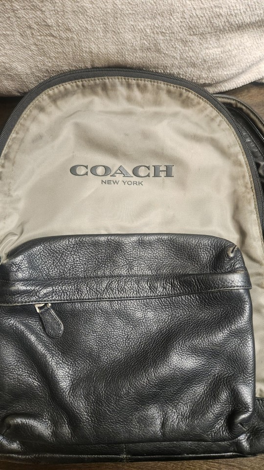 Men's Coach Green Leather Backpack | eBay