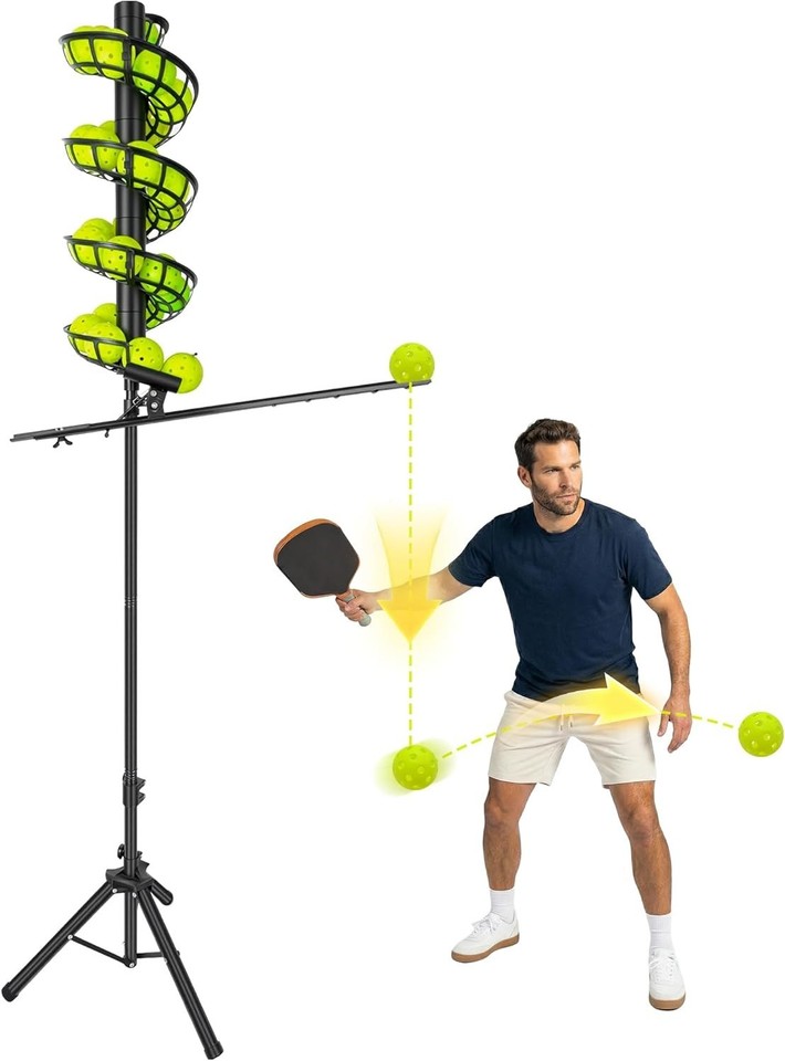 Pickleball Machine Ball Launcher&,Portable Battery-Free Pickleball ...