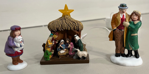 Dept 56 Christmas in the City VISITING THE NATIVITY #58956, set of 3 ...