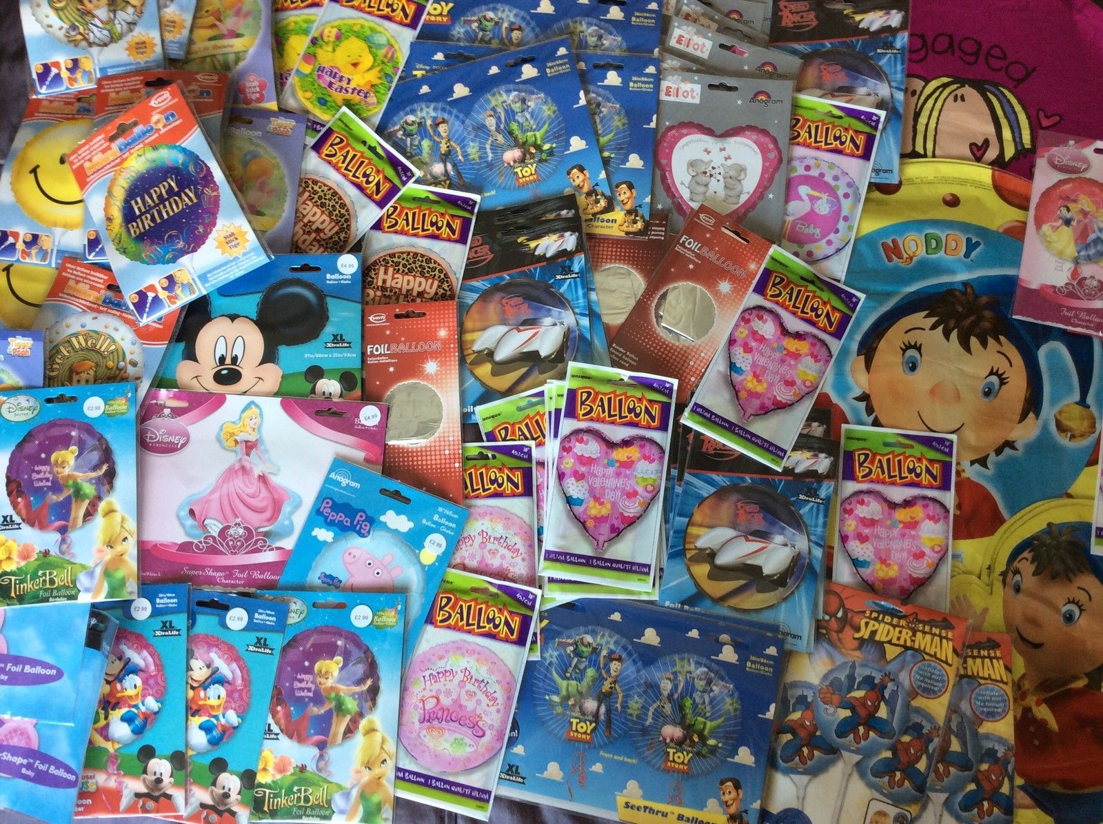Mega Lot of 50 Assorted Helium Foil Balloons Wholesale Job Lot ...