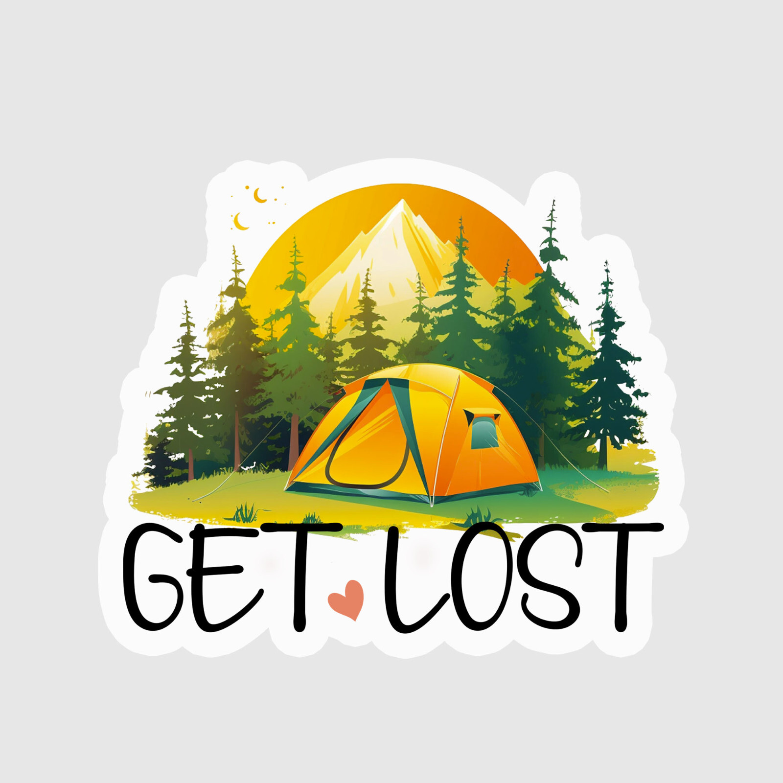 Get Lost Decal for Car Truck Window Bumper Graphic Nature Forest ...