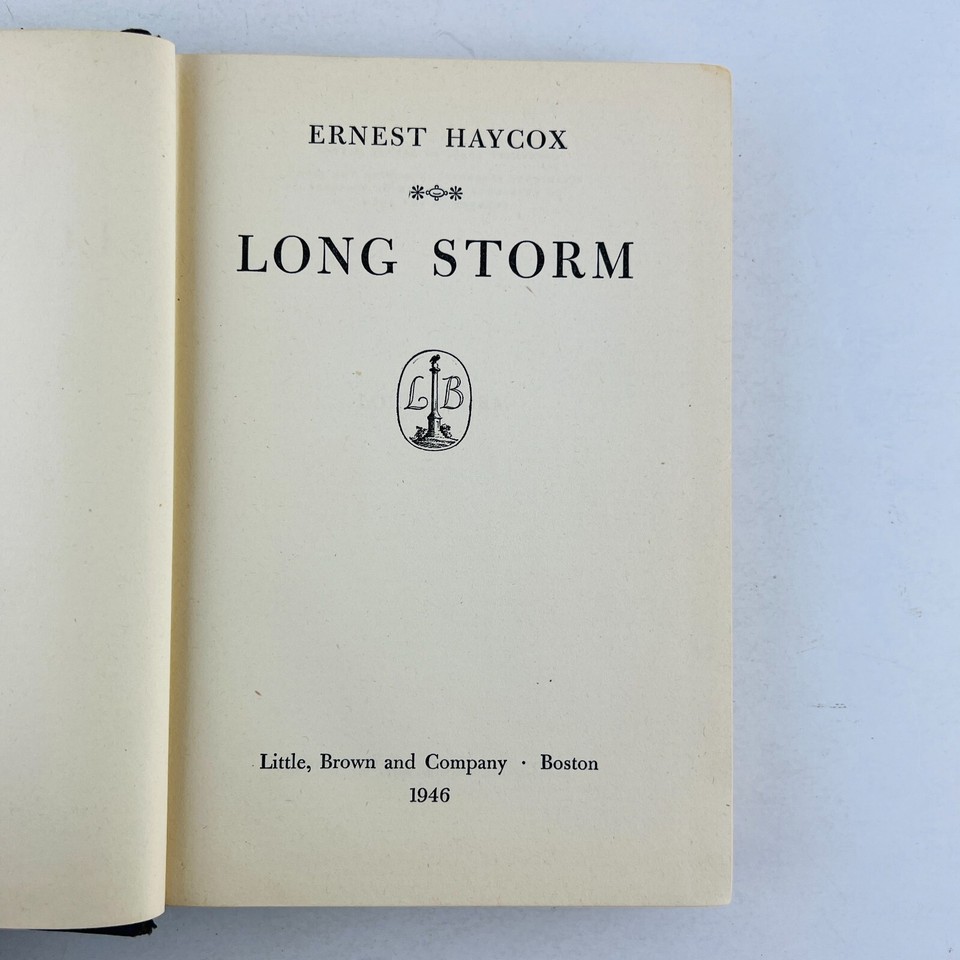 Ernest Haycox - Long Storm Novel Hardcover Book | eBay