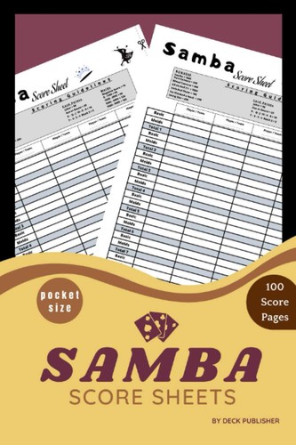 Samba Score Sheet: 100 Scorekeeping to Easily Keep Track of All scores ...