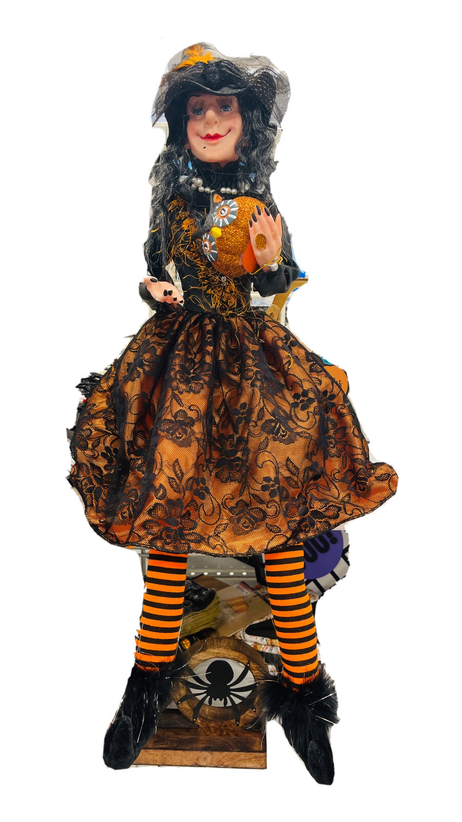 Halloween Witch Doll Posable Shelf Sitter Wayne Kleski Type Resin 21 ...