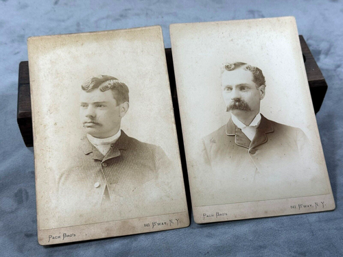 2 C.1890 Cabinet Cards PACH Brothers Studio 841 Broadway, NYC | eBay