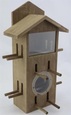 Insect Habitat Tower Hotel Wooden Natural Bee Nest Butterfly Bug ...