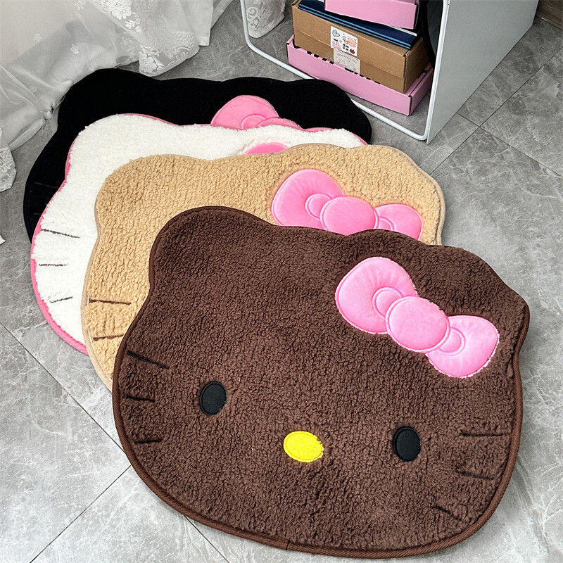 57*56cm Hello Kitty Carpet Home Soft Fur Rugs Figure Suede Bedroom ...