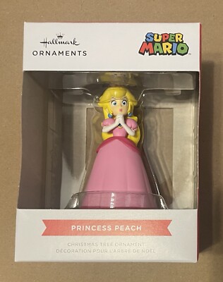 NIB Hallmark Nintendo Super Mario Princess Peach Christmas Tree Holiday ...