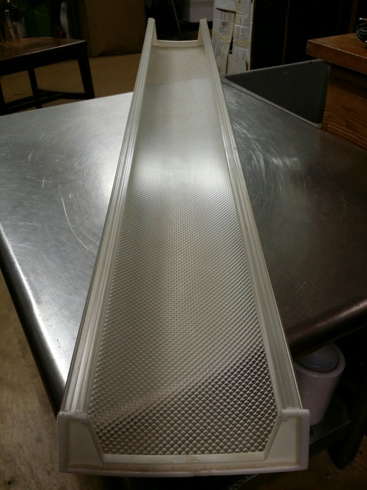 Replacement Fluorescent Light Fixture Diamond Lens Cover Diffuser, 48 ...