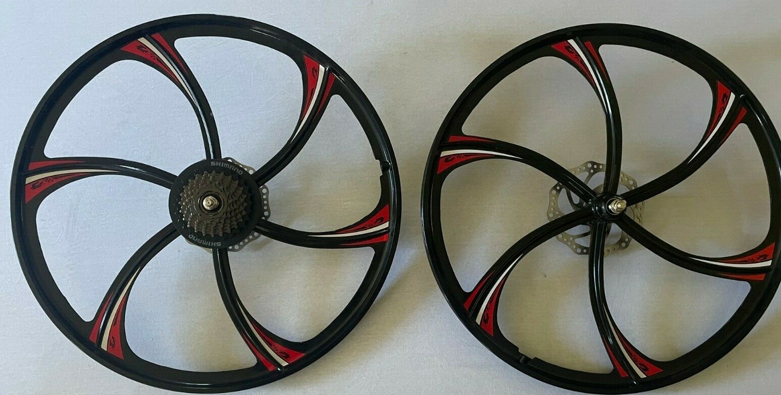 26" Mag Wheel 6 Spoke Magnesium Rim Front 7 Speed Rear Disc Brake ...