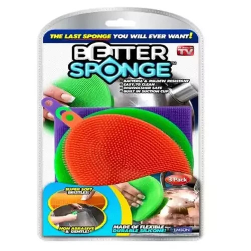 Better Sponge 3-Pack - Durable - Silicone - NEW - As Seen on TV ...