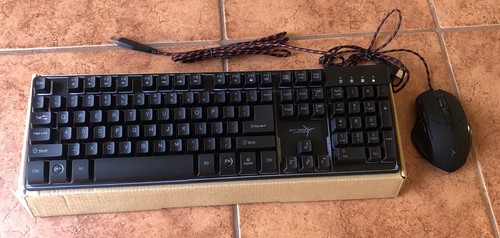 SKYTECH Rainbow Backlit RGB Wired Gaming Keyboard (K-1000)& Mouse (M ...