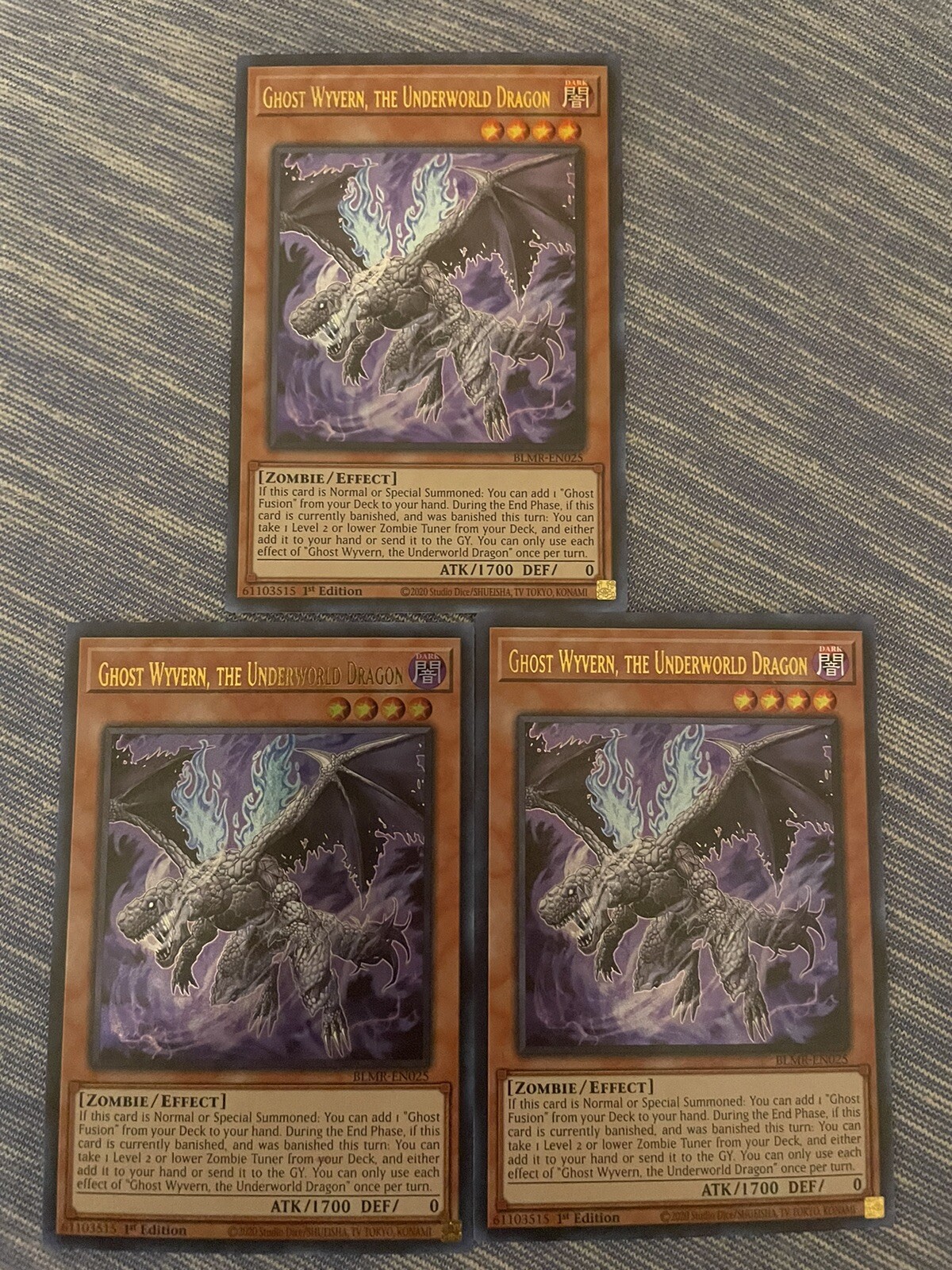 3x Ghost Wyvern The Underworld Dragon Blmr! Near Mint Condition | eBay