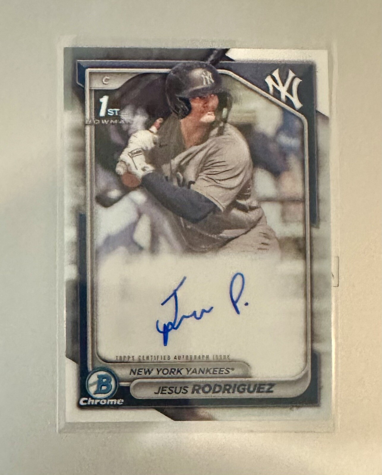 2024 Bowman Chrome Jesus Rodriguez Auto 1st Bowman Yankees Prospect GM ...