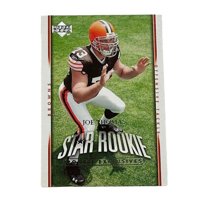 2007 Upper Deck Football Joe Thomas Card #295 STAR ROOKUE RC SP ...