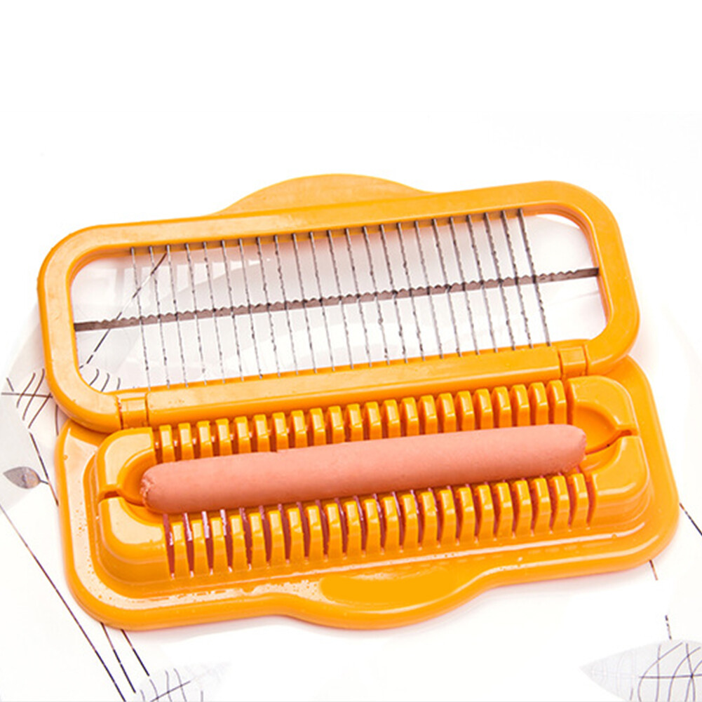 Kitchen Tool Slicer Snacks Salad Hotdogs Cutter Stainless Steel ...