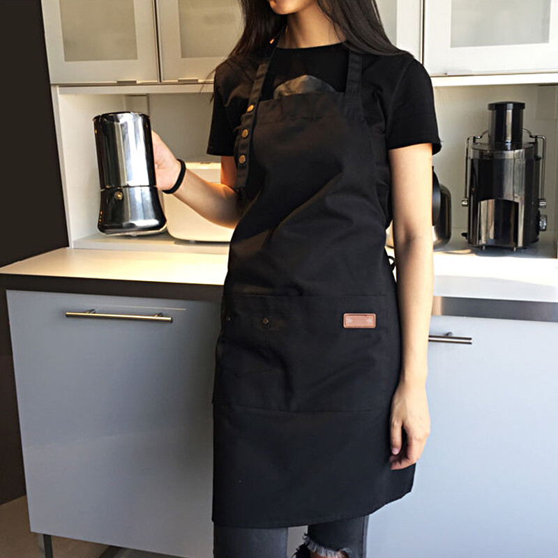 Women Men Cooking Kitchen Restaurant Chef Adjustable Bib Apron Dress ...