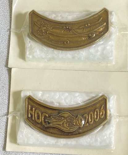 2006 & 2005 HOG Harley Davidson Motorcycle Owners Group Rocker Pin ...