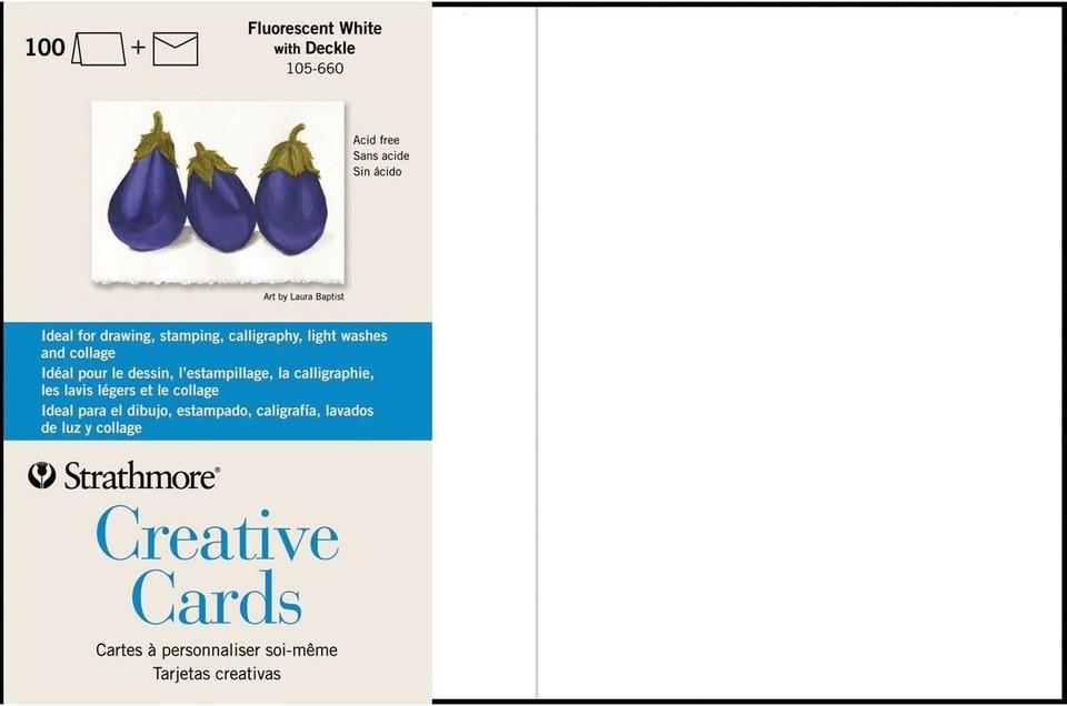 Customizable Greeting Cards - 100 Fluorescent White Arts & Crafts Paper ...
