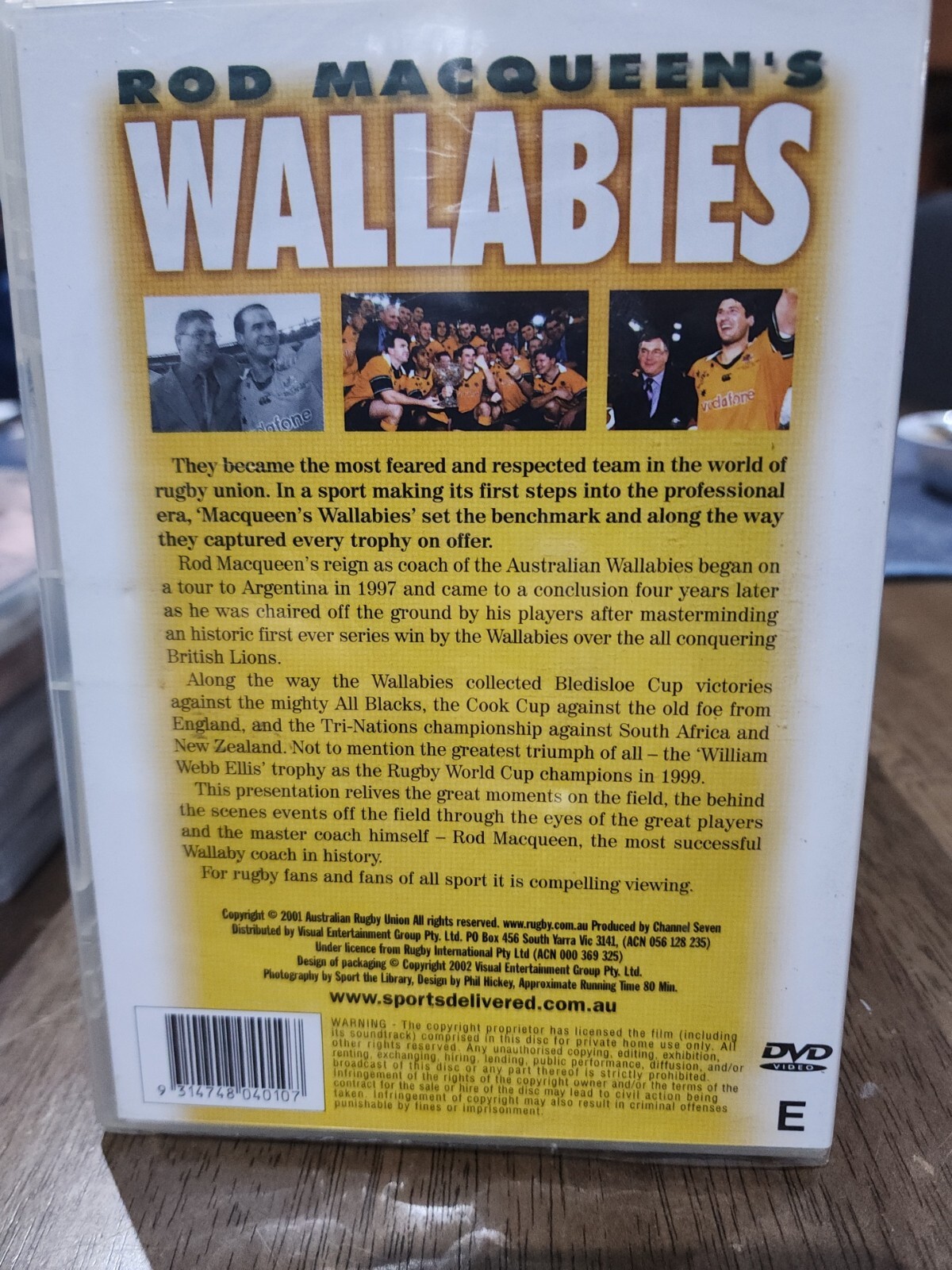 Rod Macqueen's Wallabies (DVD, 2001) for sale online | eBay Australia