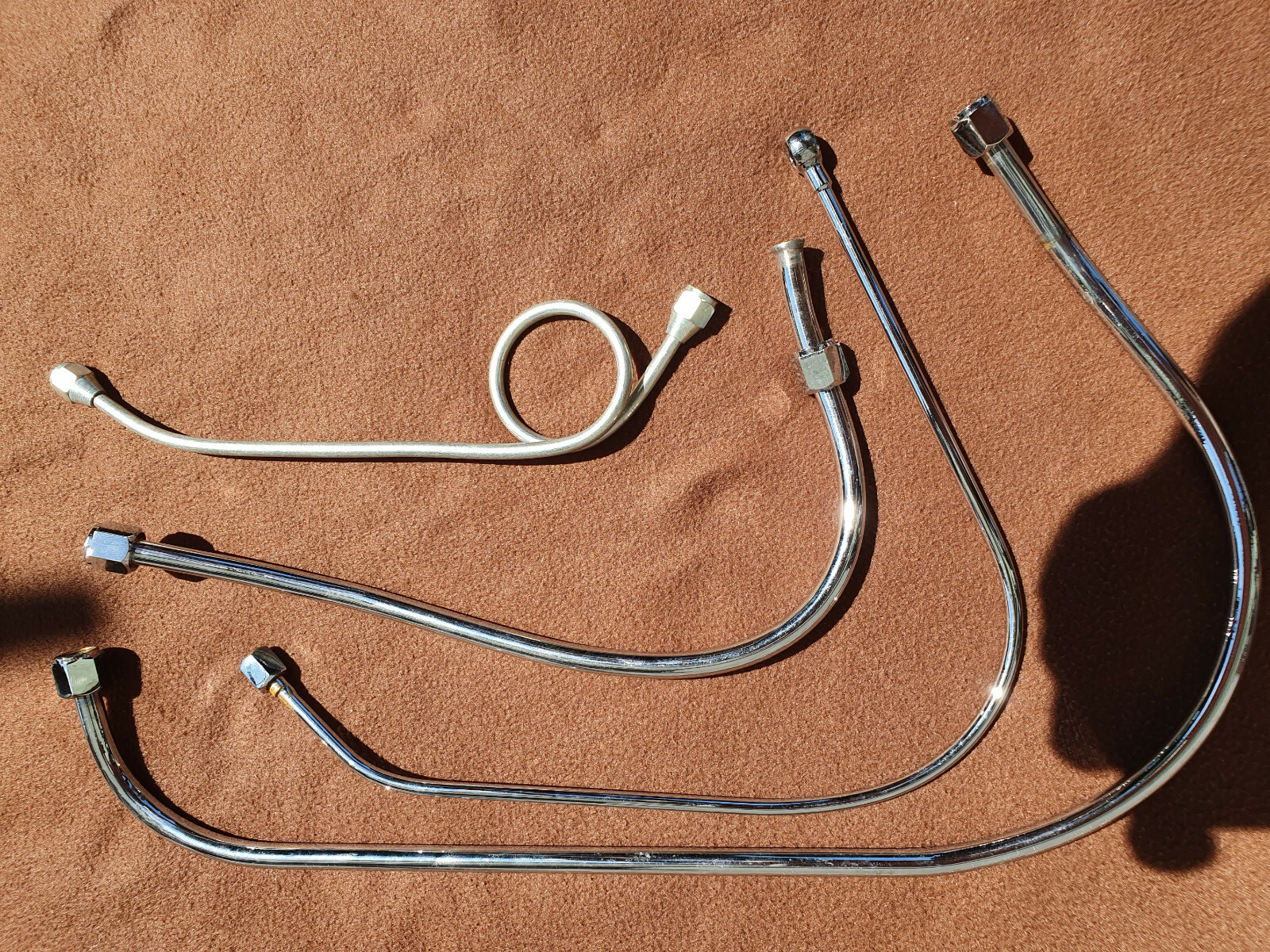 Harley Davidson WL WLA WLC WLD Flathead Set of Fuel and Oil Lines Pipes ...