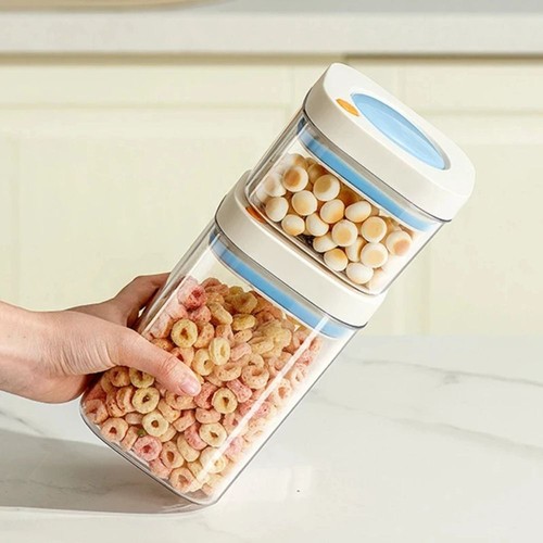 Vacuum Food Storage Box Plastic Sealed Fresh-Keeping Box Grains Coffee ...