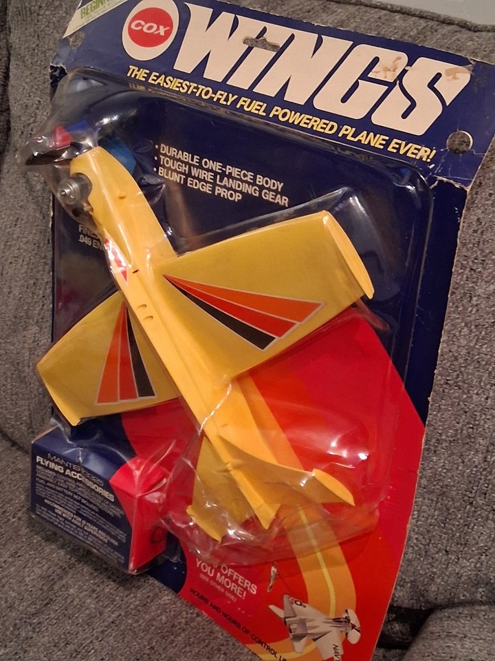 Cox Wings 1977 Mantis 1/2a U-control Brand new sealed package- plastic ...