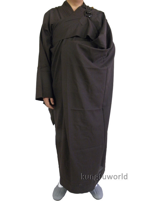 Shaolin Buddhist Monk Dress Kesa Haiqing Robe Meditation Suit Kung fu ...