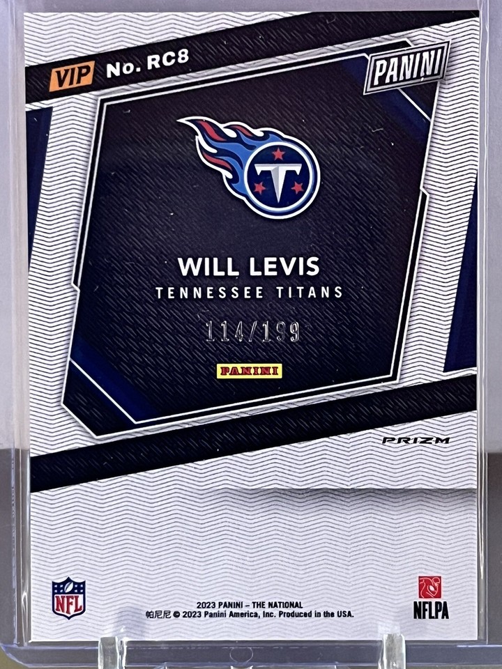 2023 Panini NSCC VIP Gold Rookies- Red Sparkle #RC8 Will Levis /199 (RC ...
