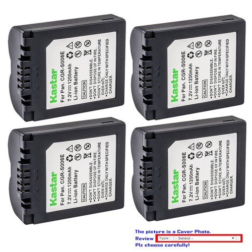 Kastar Replacement Battery for Panasonic CGA-S006 & Panasonic Lumix DMC ...