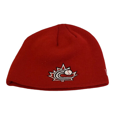 NWT Team Canada red touque/beanie/wool knit hat World Baseball Classic ...