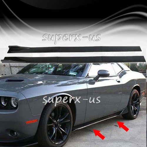 For Dodge Challenger 2008-2023 Side Skirts Rocker Panel Lip Splitter ...