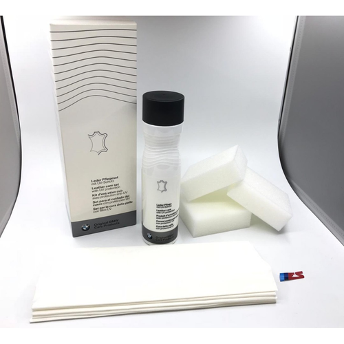 Original BMW Leather care kit with UV protection Set Seat Cleaner ...