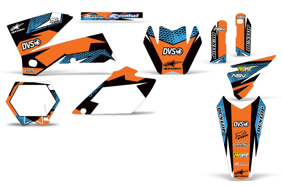 Dirt Bike Graphics Decals For KTM SX,EXC,MXC,SMR 125/200/300/525/560 05 ...