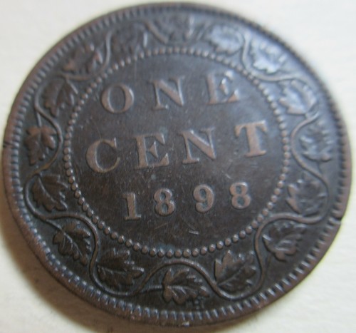 1898 Canada Large Cent Coin. Victoria 1 Penny NICE GRADE (RJ760,781, 38 ...