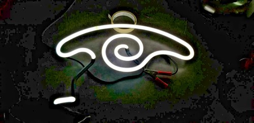 Neon Beer Sign Parts From "PERONI" (Logo Grid Pattern) White, Very Good ...