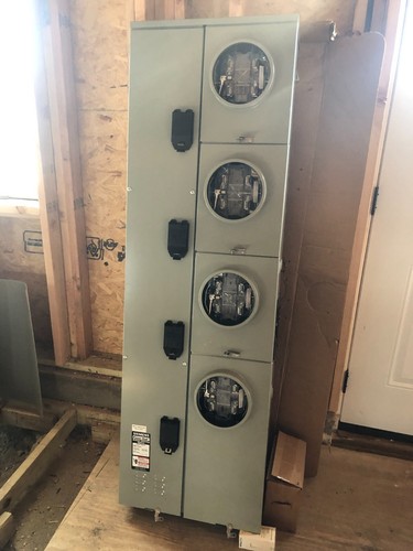 Siemens Power Mod WML41225RJ 120/240 VAC 225 Amp 1-Phase 4-Meter stack ...