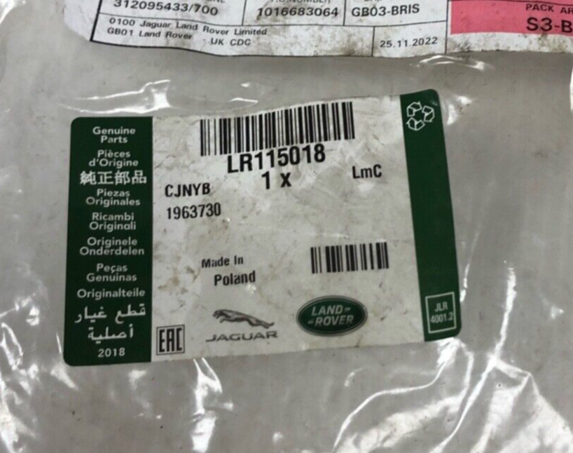 Genuine Land Rover/Range Rover Evoque Front Brake Pad Wear Sensor ...