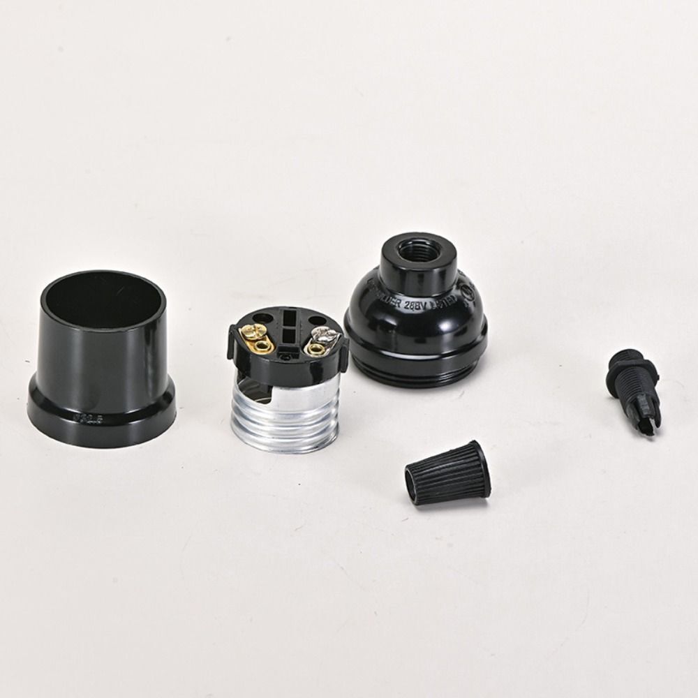 E27 Bakelite Lamp Holder Threaded Edison Bulb Holder Vintage Light ...