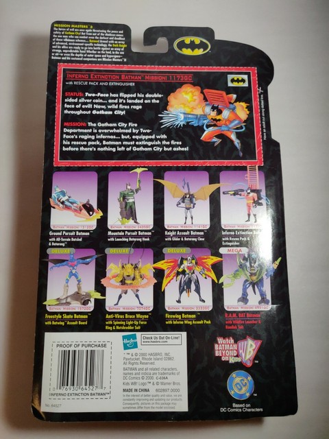 Inferno Extinction Batman Mission Masters 3 Action Figure Hasbro 2000 ...